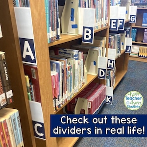 Biography Library Shelf Dividers: A-Z Classroom Library Labels (digital ...