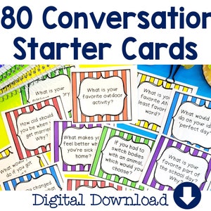 180 Conversation Starters Questions for Kids, Question Cards ...
