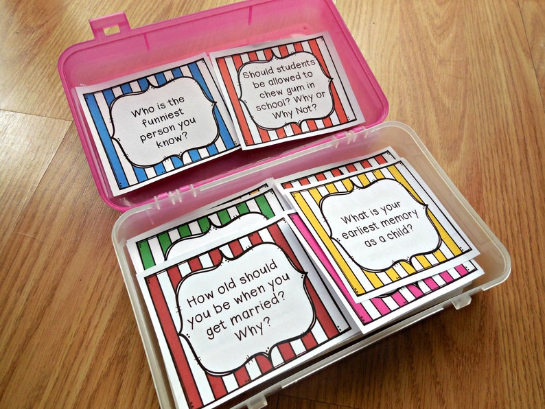 180 Conversation Starters Questions for Kids, Question Cards ...