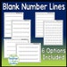 Blank Number Lines | 6 Number Line Worksheets | Blank Number Lines ...