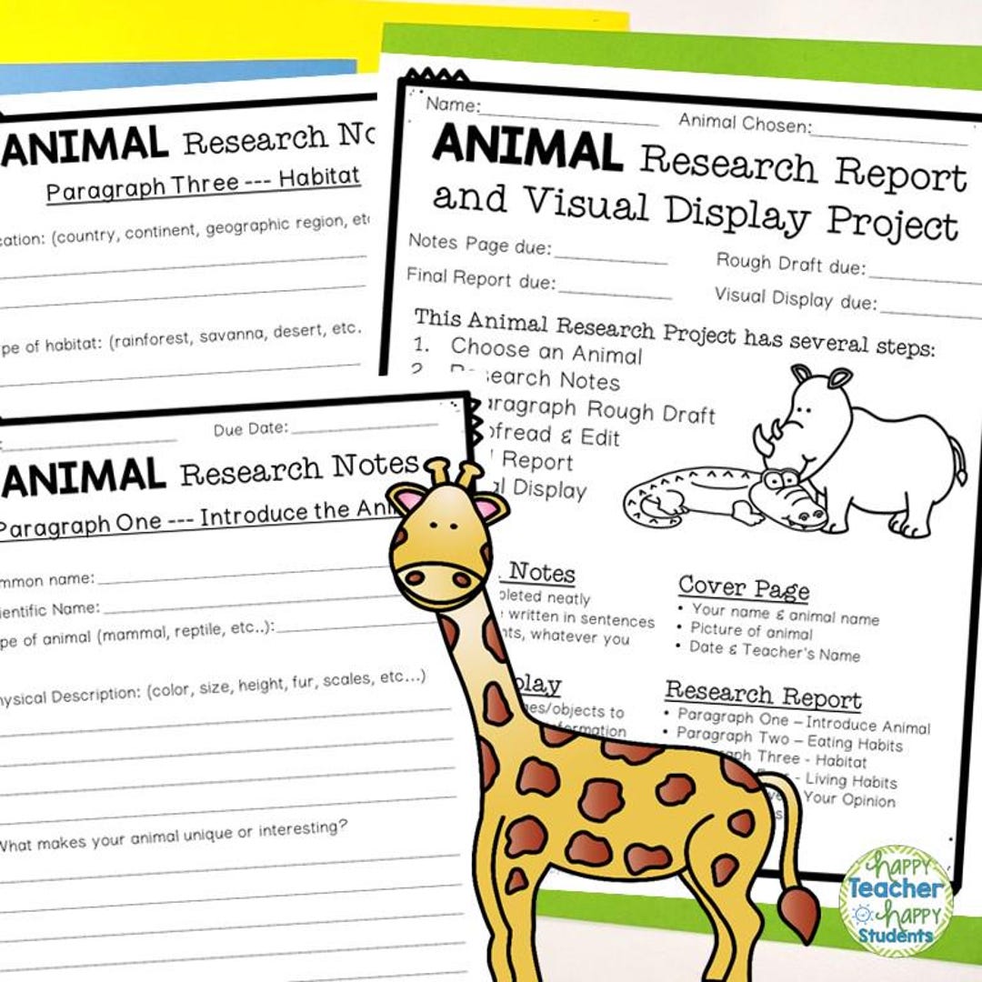 Animal Report | Animal Research Report & Display | Animal Research ...