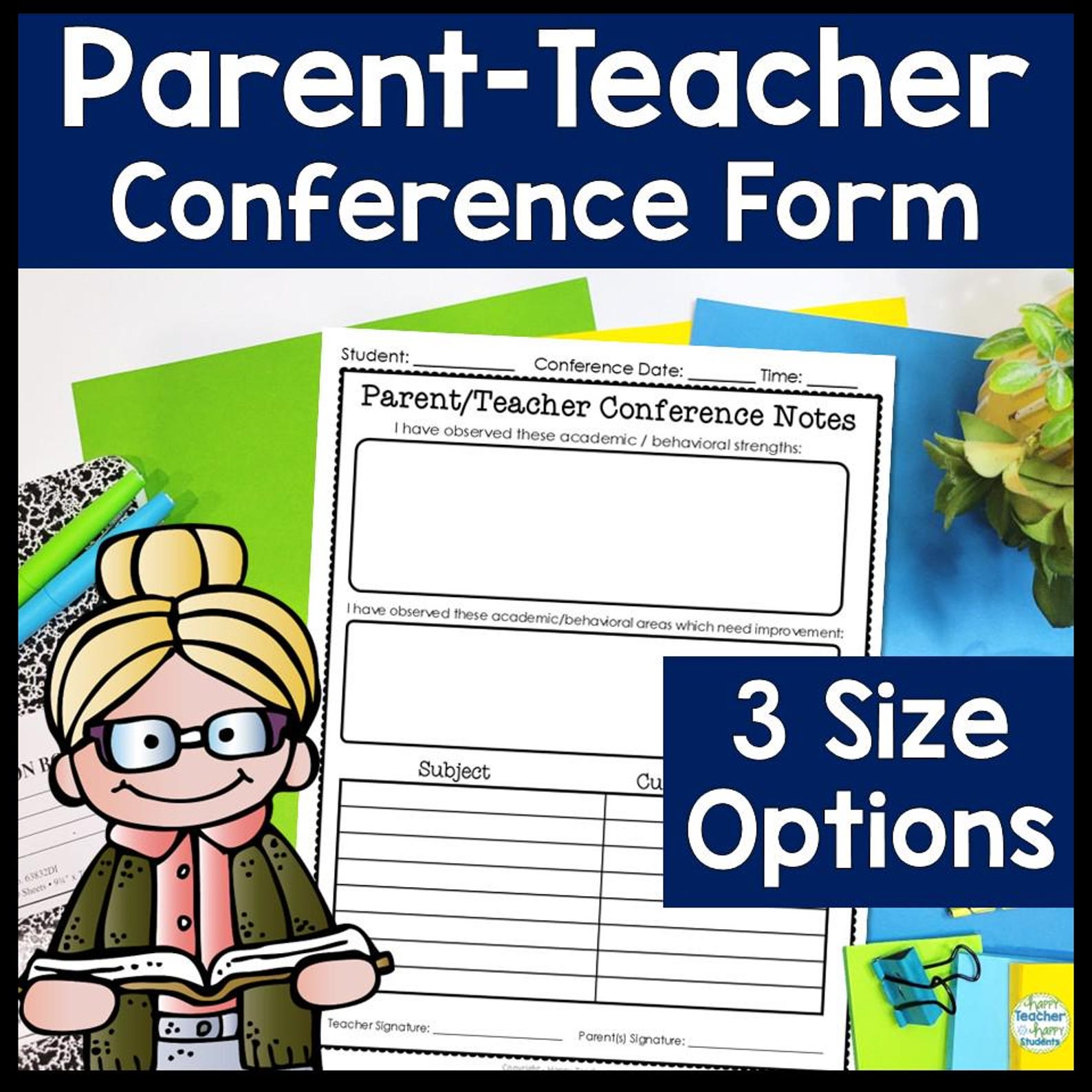 Printable Parent Teacher Conference Form: Strengths & Weaknesses ...