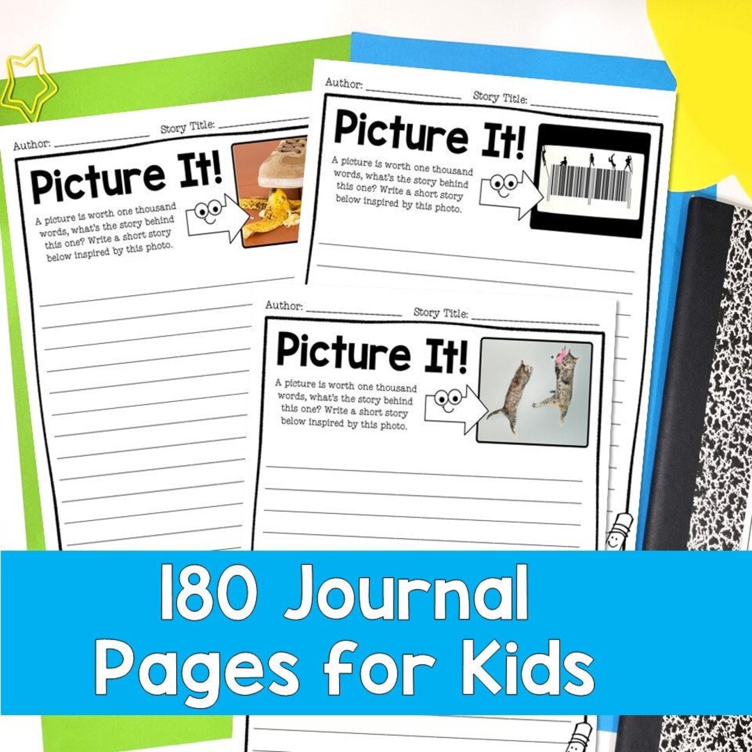 Picture of the Day Daily Journal Prompts for Kids | 180 Daily Kids ...