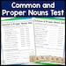 Common and Proper Nouns Quiz: 2-page Test With Answer Key (digital ...