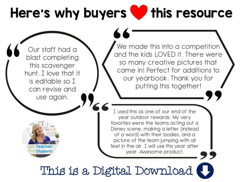 Editable Photo & Video Scavenger Hunt: Back to School Ice Breaker ...