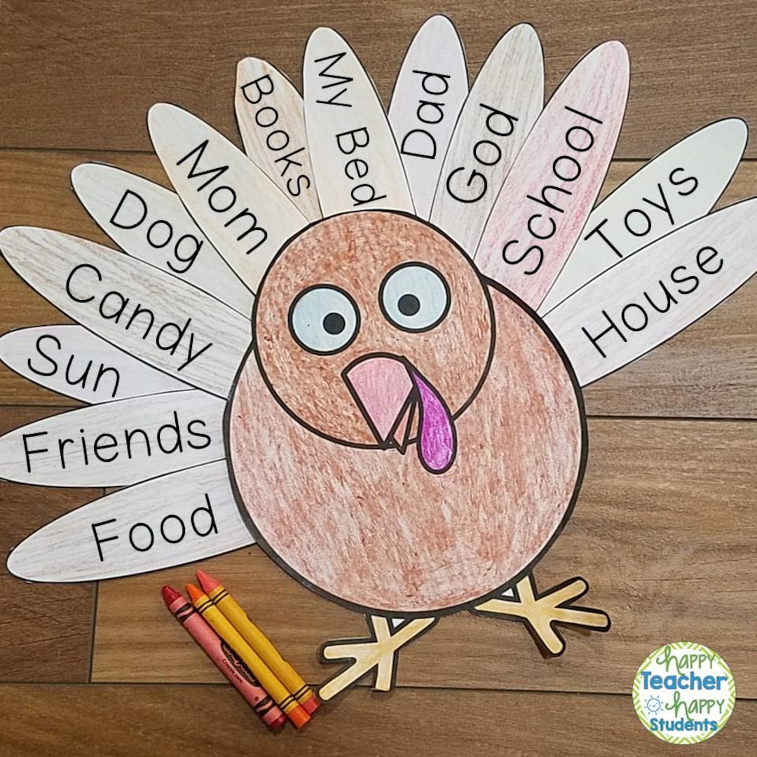 Thankful Turkey Craft | I Am Thankful for Turkey | Thankful Turkey ...