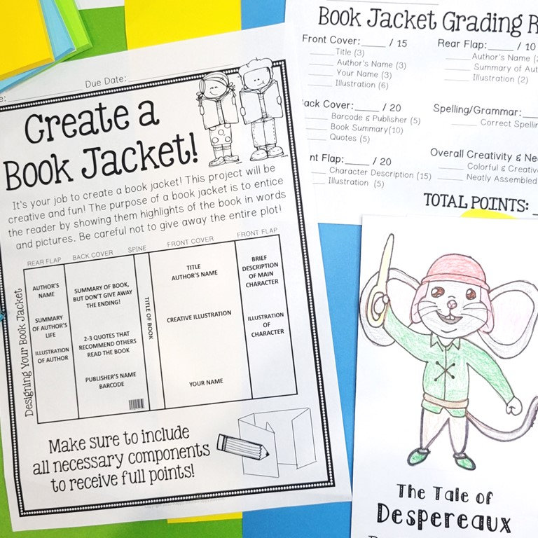 Book Jacket Book Report | Book Report Template | Digital Download ...