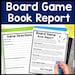 Board Game Book Report Template: Make a Game From a Fiction Book, Book ...