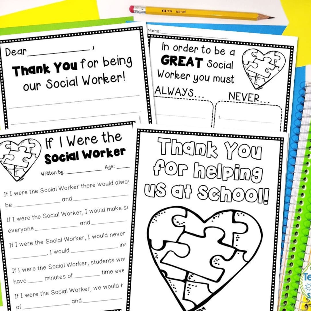 Social Worker Thank You Card | Social Worker Appreciation Gift (digital ...