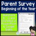 EDITABLE Parent Survey | Beginning of Year Parent Survey, Get to Know ...