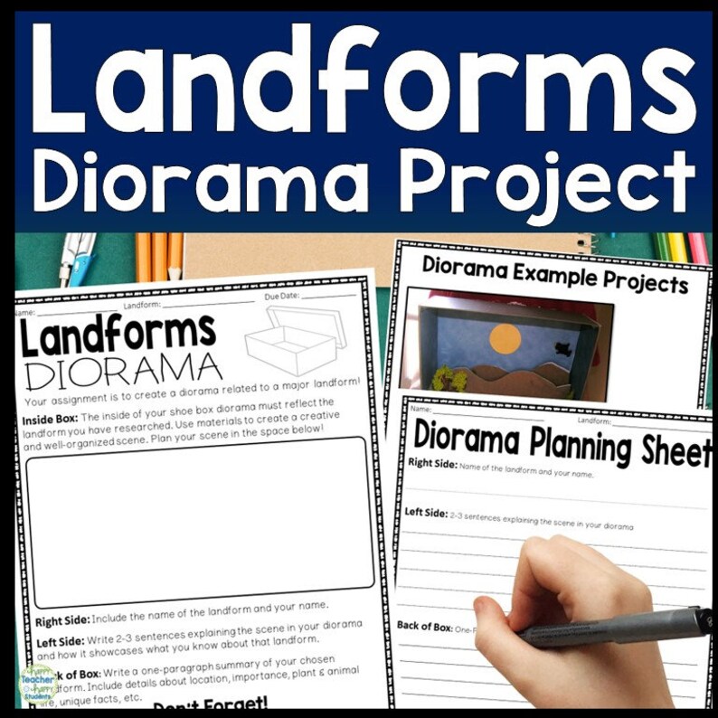 Landforms Project, Decorate a Shoebox Diorama for Any USA or World ...
