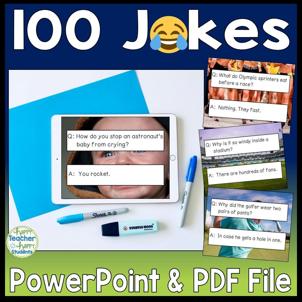 Jokes for Kids Printable 100 Jokes of the Day Powerpoint Jokes for Kids ...
