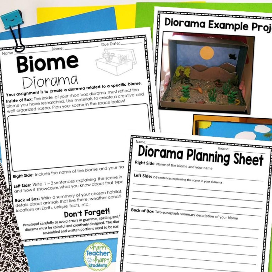Biome Project | Decorate a Shoebox Diorama | Perfect for ANY Type of ...