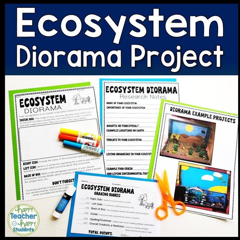 Ecosystem Project, Make a Shoebox Diorama, Use With ANY Ecosystem ...