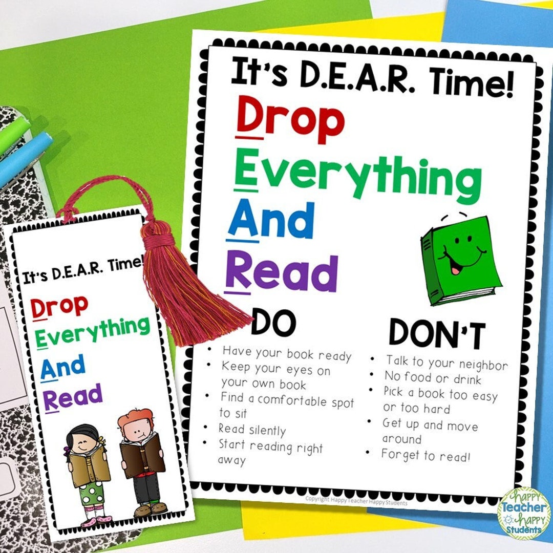 DEAR Time Poster: Drop Everything and Read Poster, Directions ...