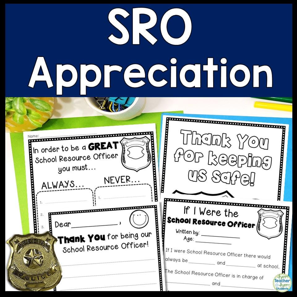 School Resource Officer Appreciation | Thank You for School Resource ...