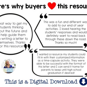 Printable Time Capsule Letter Template, Letter to Future Self, Time ...