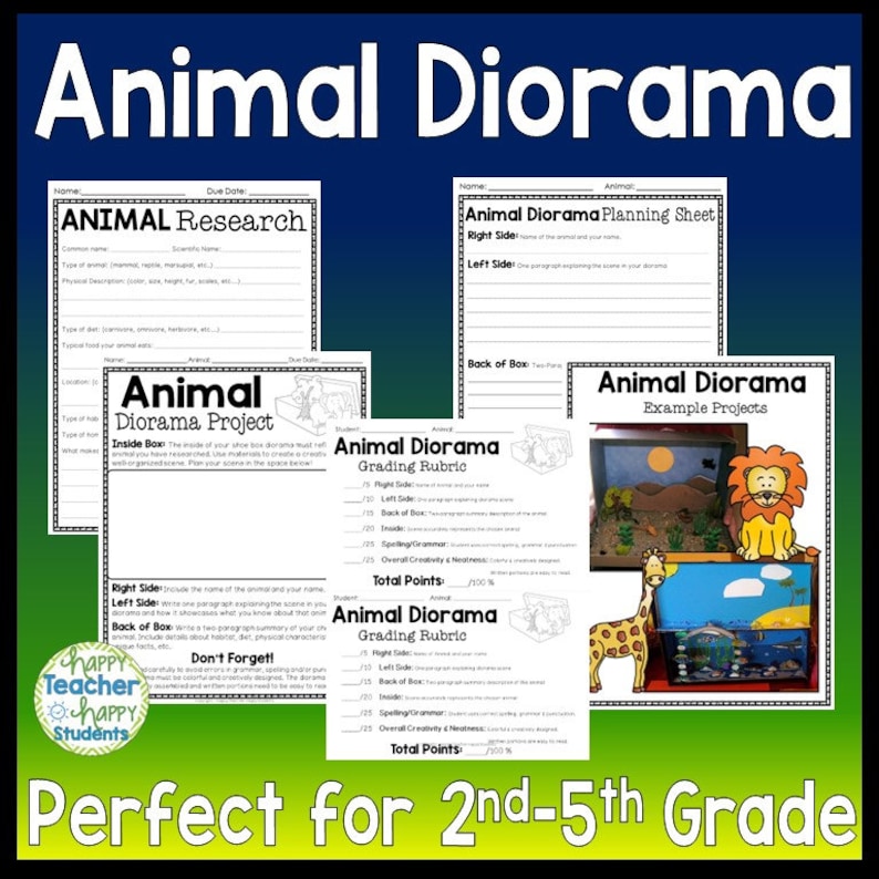 Animal Project | Create an Animal Diorama | USE for ANY Animal Research ...