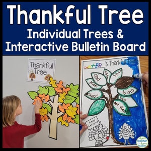 Thankful Tree Activity: Thanksgiving Bulletin Board (digital Download ...