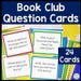 Printable Book Club Question Cards: 24 Book Club Discussion Questions ...