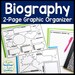 Printable Biography Template | 2-page Biography Graphic Organizers ...