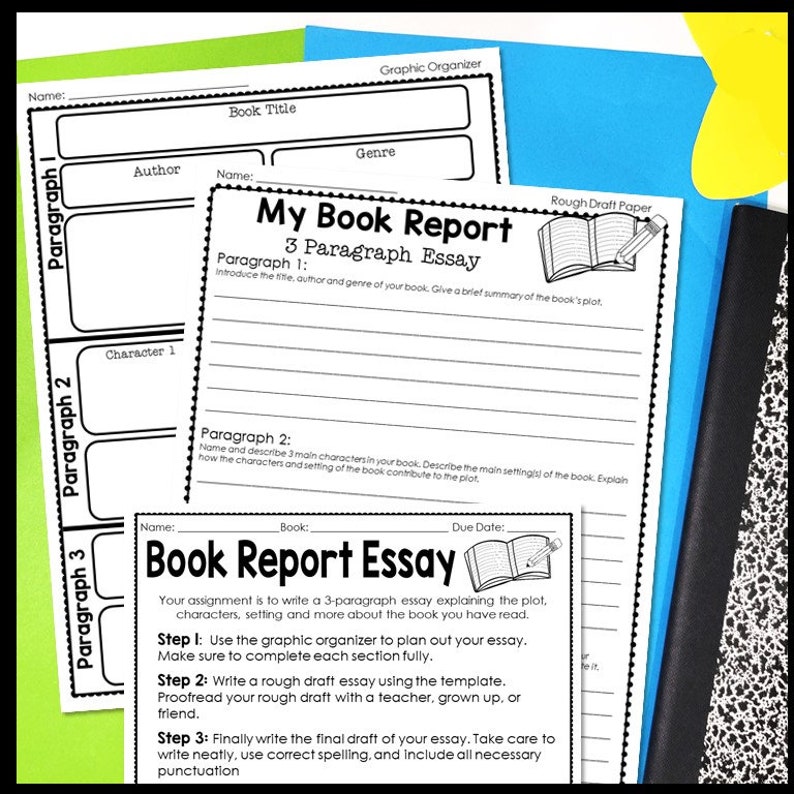 Book Report Essay Template | Rough Draft, Final Draft and Grading ...