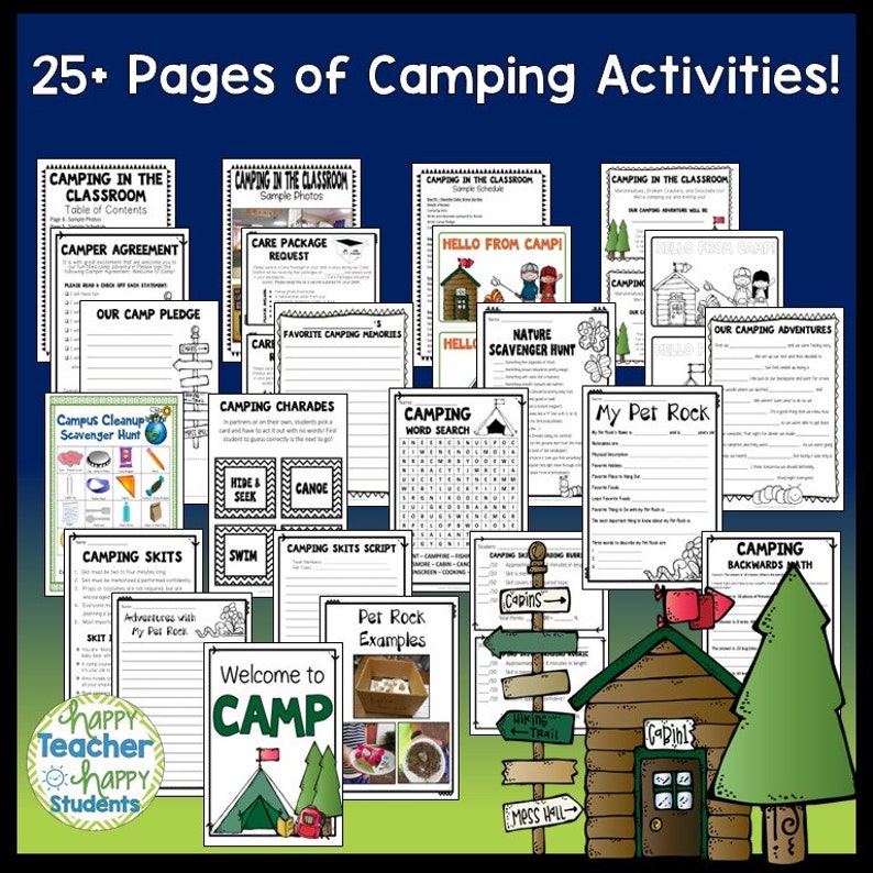 Camping in the Classroom | 25+ Pages Camp Activities | Camping Theme ...