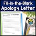 Kids Apology Letter Printable | Apology Template for Children | How to ...