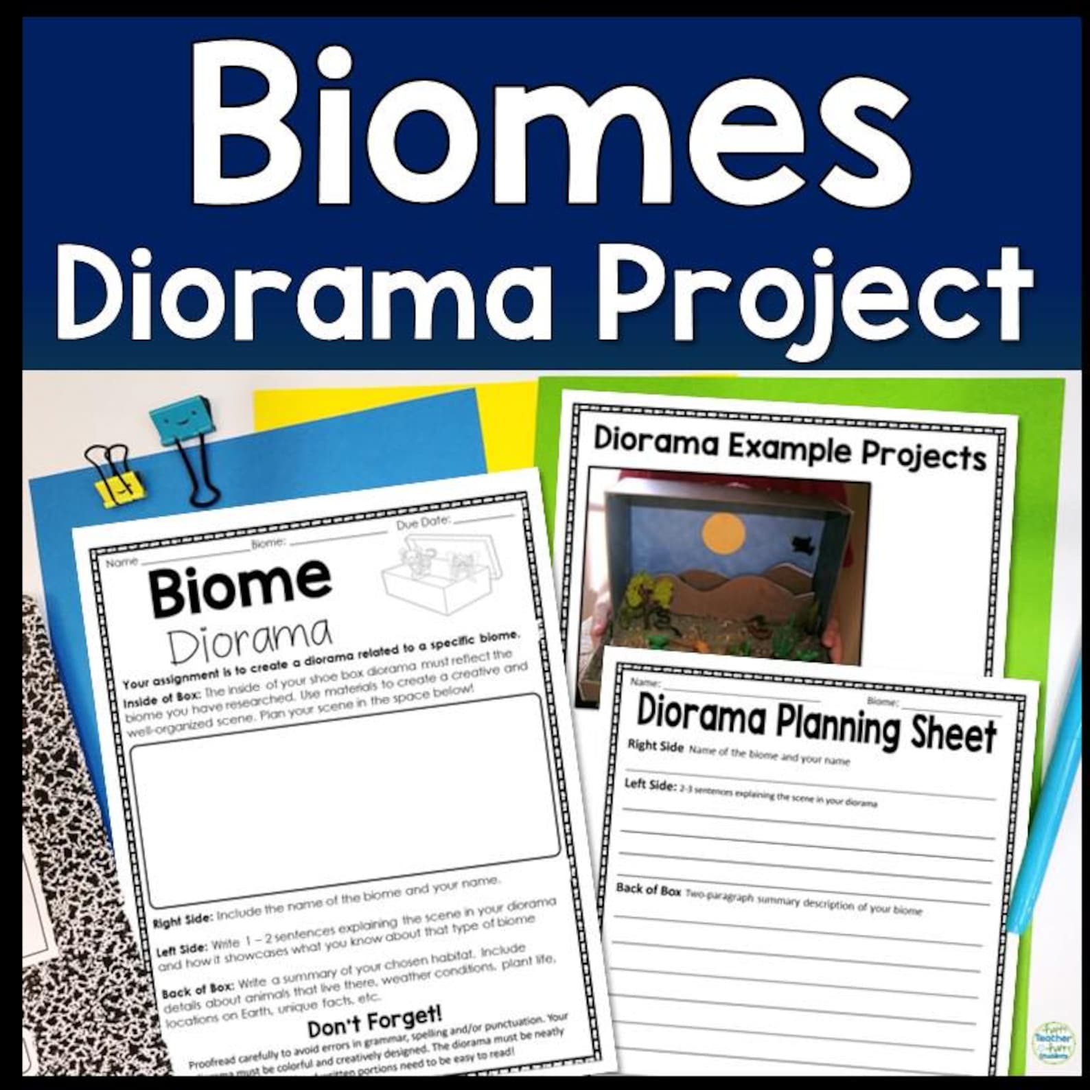Biome Diorama Project, Make a Shoebox Diorama for Any Biome (digital ...