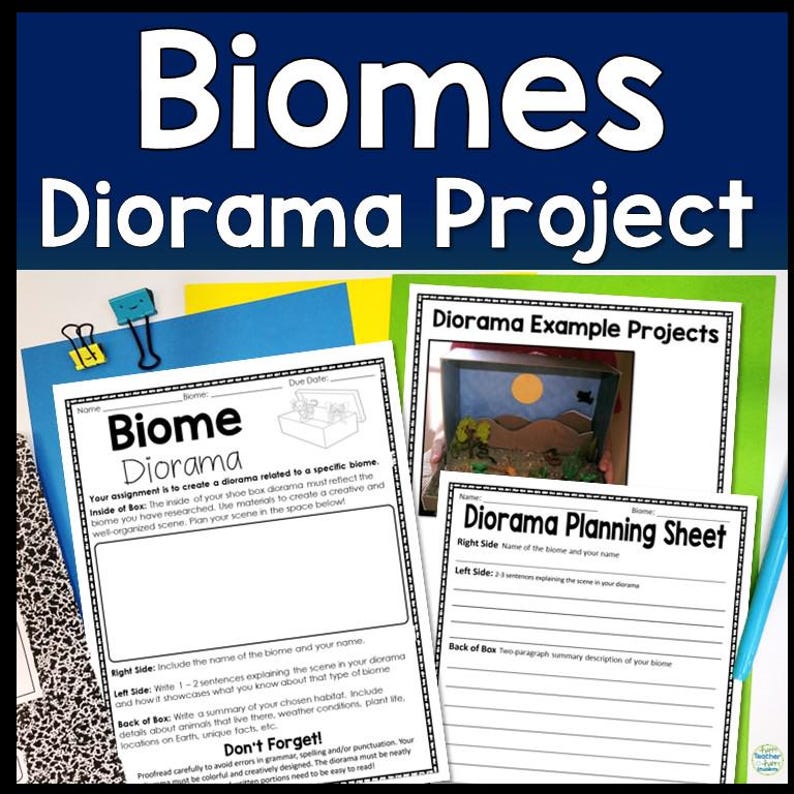 Biome Project | Decorate a Shoebox Diorama | Perfect for ANY Type of ...