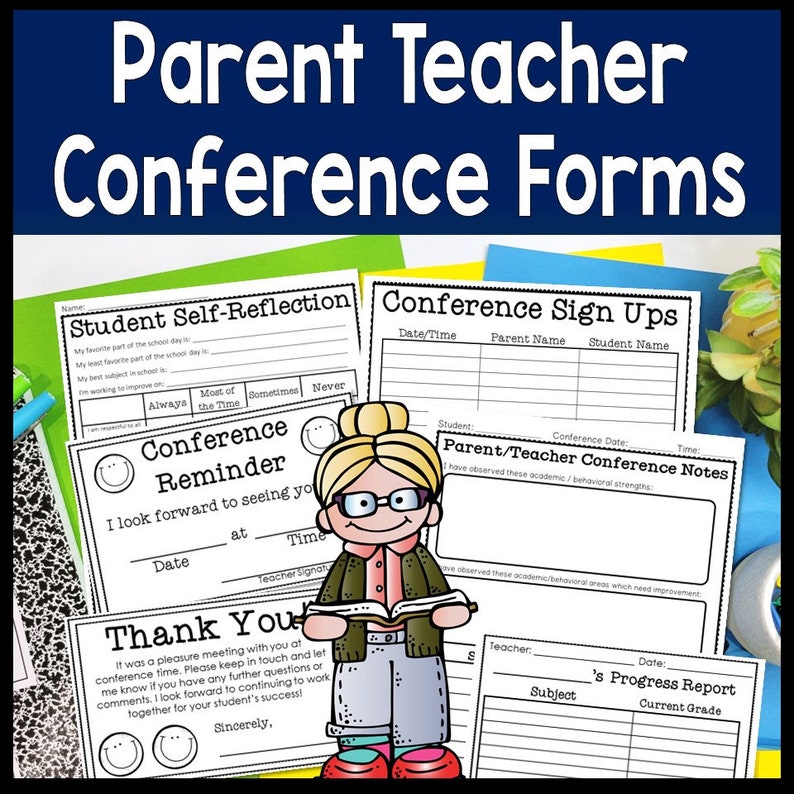 Parent Teacher Conference Forms Bundle | Conference Form, Reminder ...