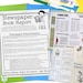 Newspaper Book Report Template: Fiction & Non Fiction Book Report Idea ...