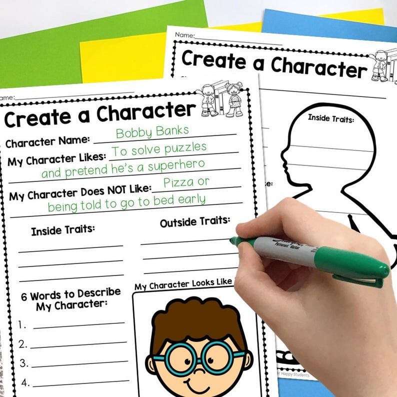 Create a Character | Create a Book Character Writing & Drawing Activity ...