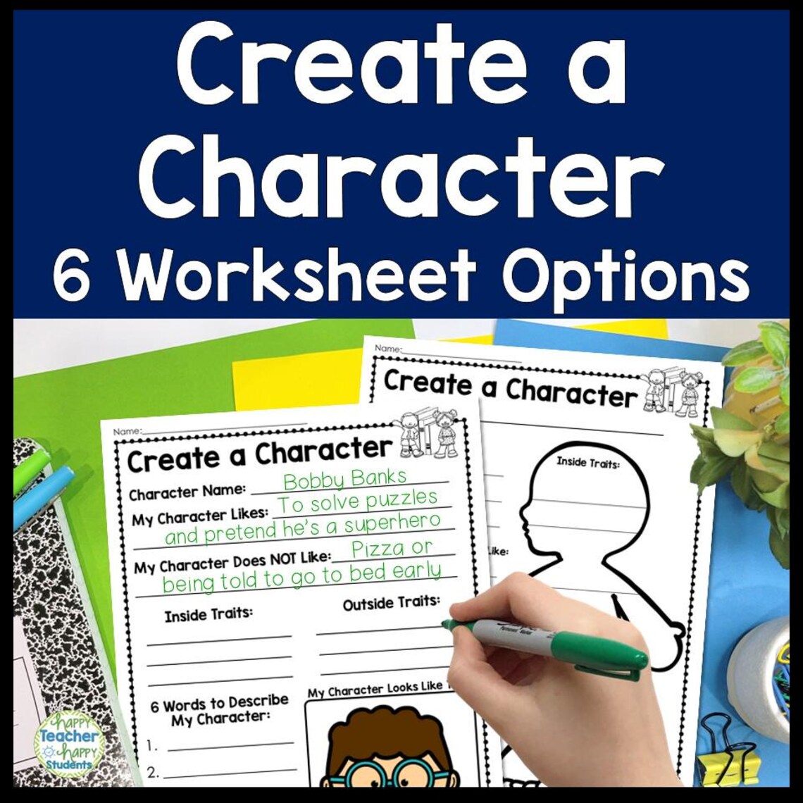 Create a Character | Create a Book Character Writing & Drawing Activity ...