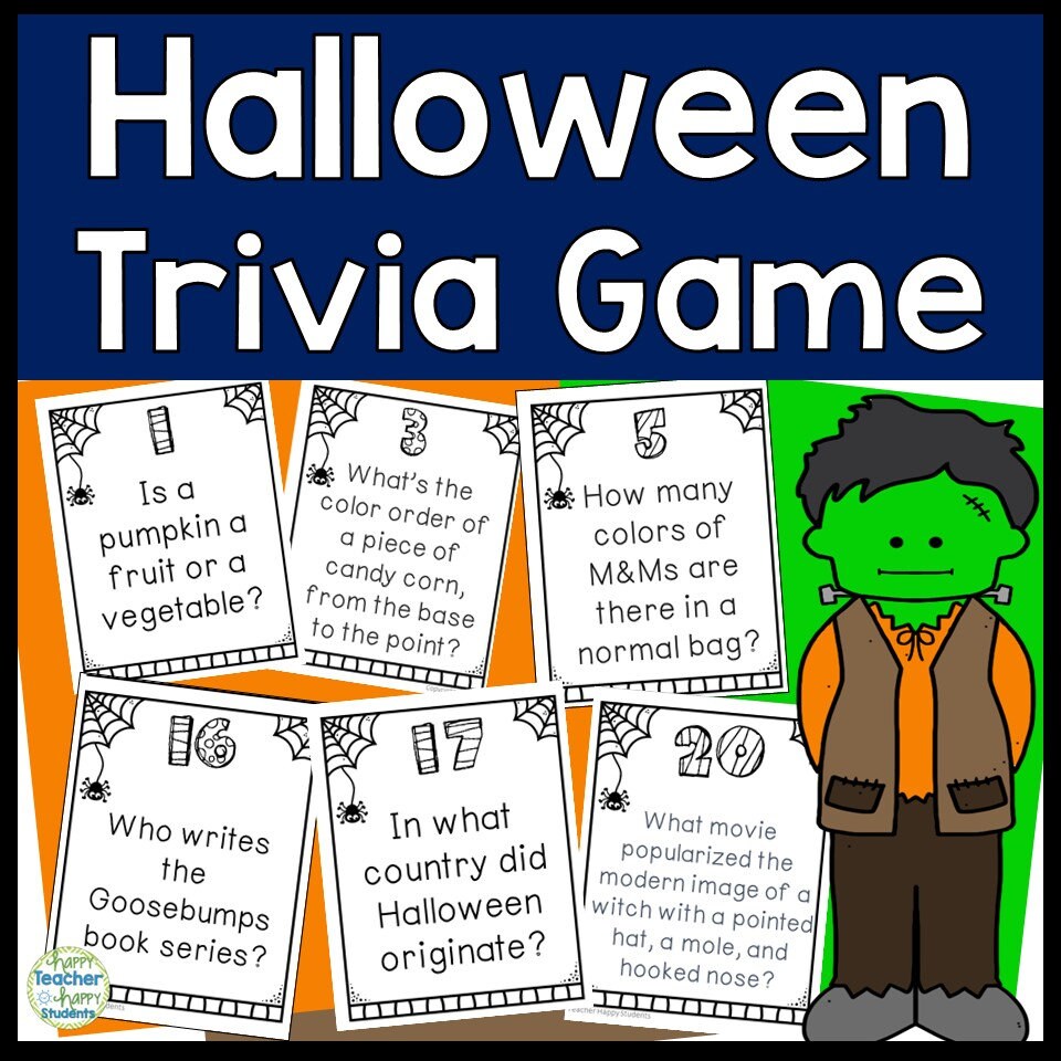 Halloween Trivia Game for Kids | 20 Halloween Trivia Questions ...