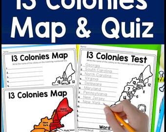 Hoja De Trabajo Con Las Respuestas Del Mapa De Las 13 Colonias El Mapa
