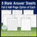 8 Blank Answer Sheet Template Multiple Choice, Short Answer & Essay ...