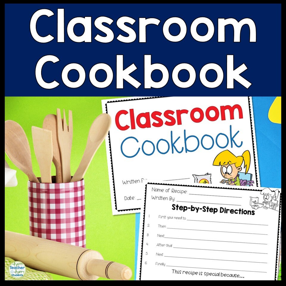 Classroom Cookbook Project | Recipe Book Template for Kids | Use With ...