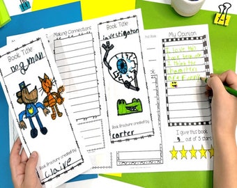 Kids Book Report Template - Etsy