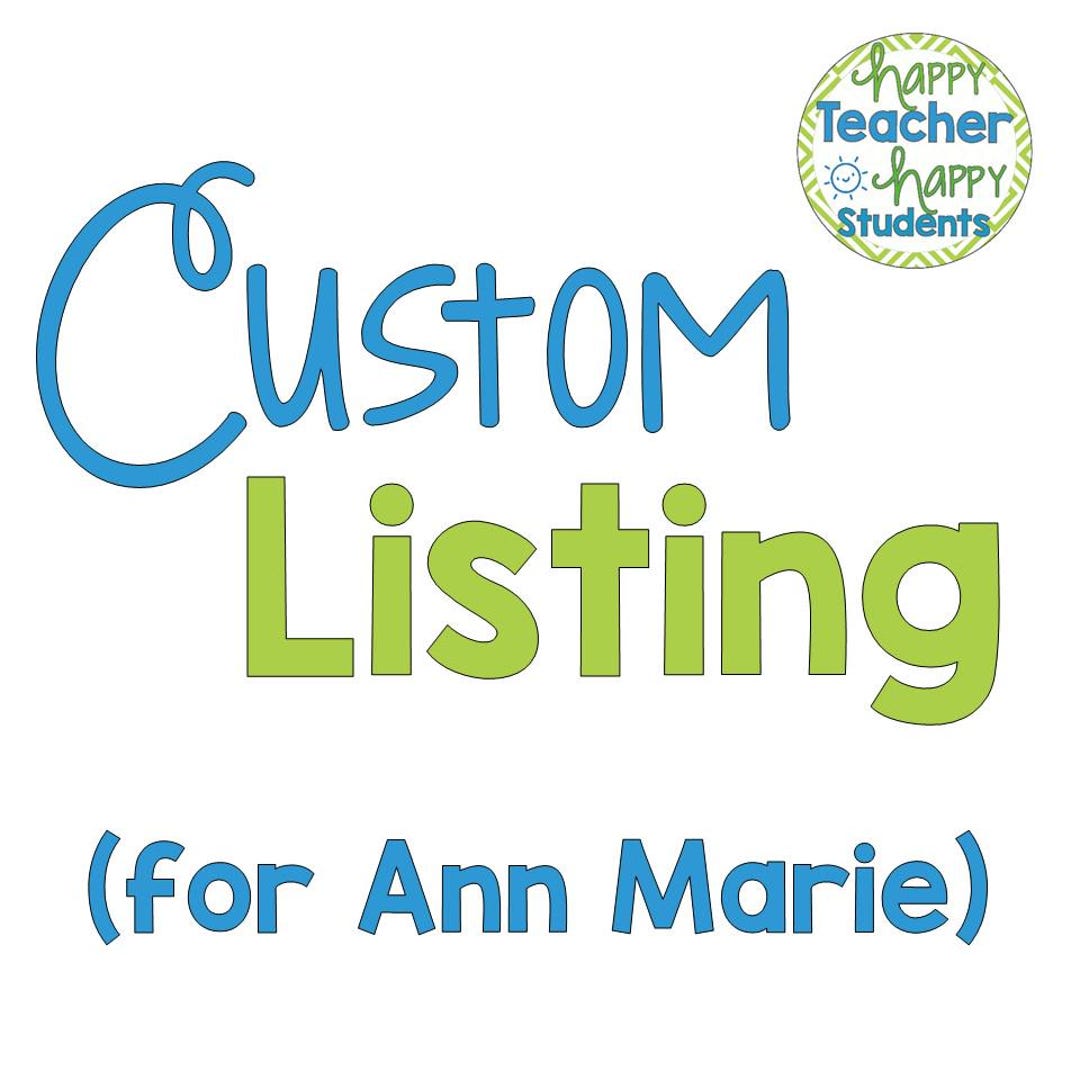 Custom Product for Ann Marie - Etsy