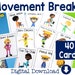 Movement Break Cards: 40 Kid Movement Cards, Brain Breaks Printable ...