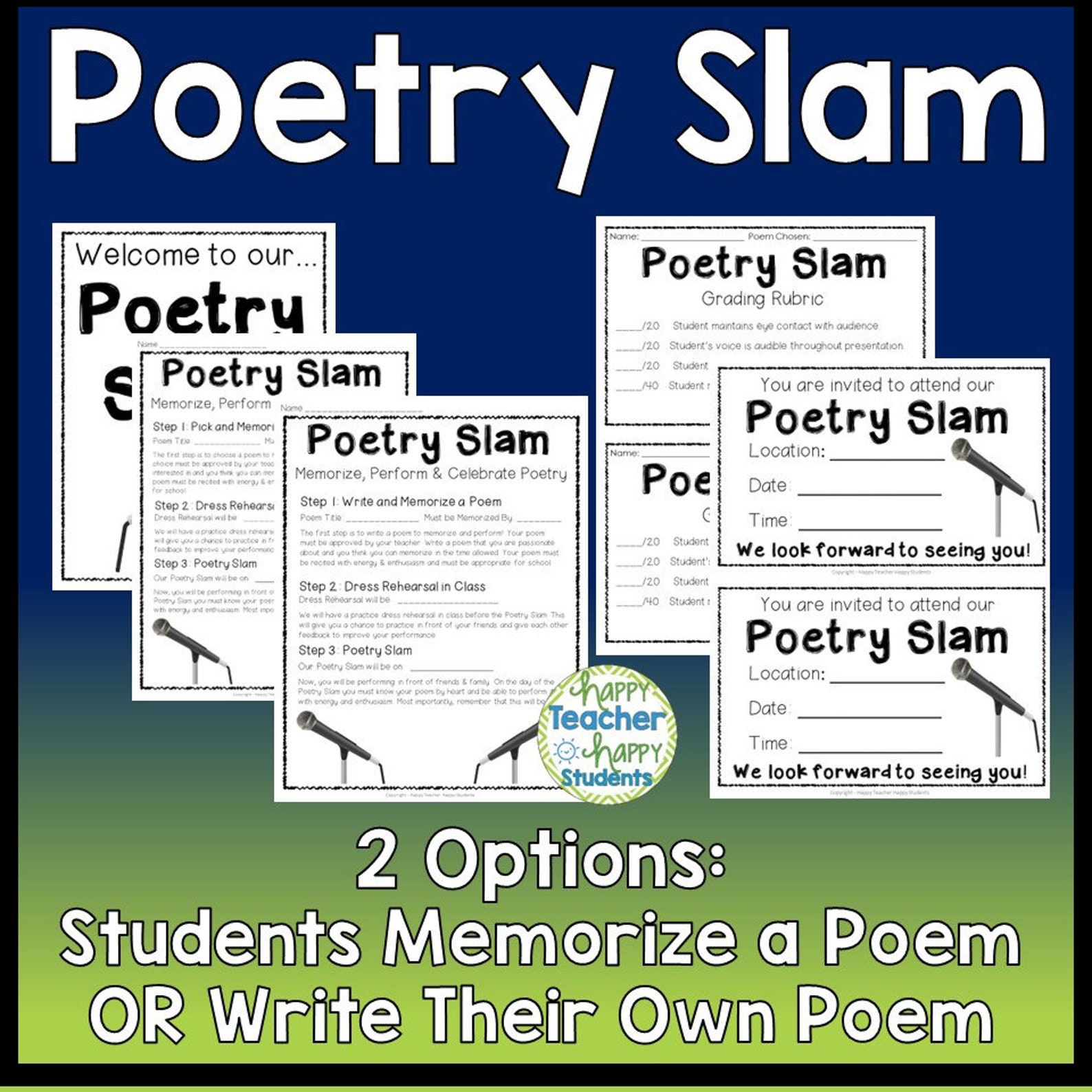 Poetry Slam | Slam Poetry Night Where Students Memorize & Perform Poems ...