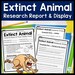 Extinct Animal Research Report & Display Project (digital Download) - Etsy