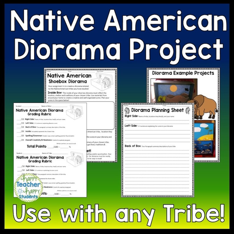 Native American Diorama Project | Native American Project | Use With ...