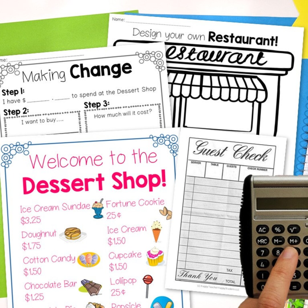 Making Change Activity | Welcome to the Dessert Shop | Making Change ...
