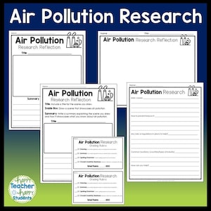 Air Pollution Research Activity: Research, Draw & Summarize (digital ...