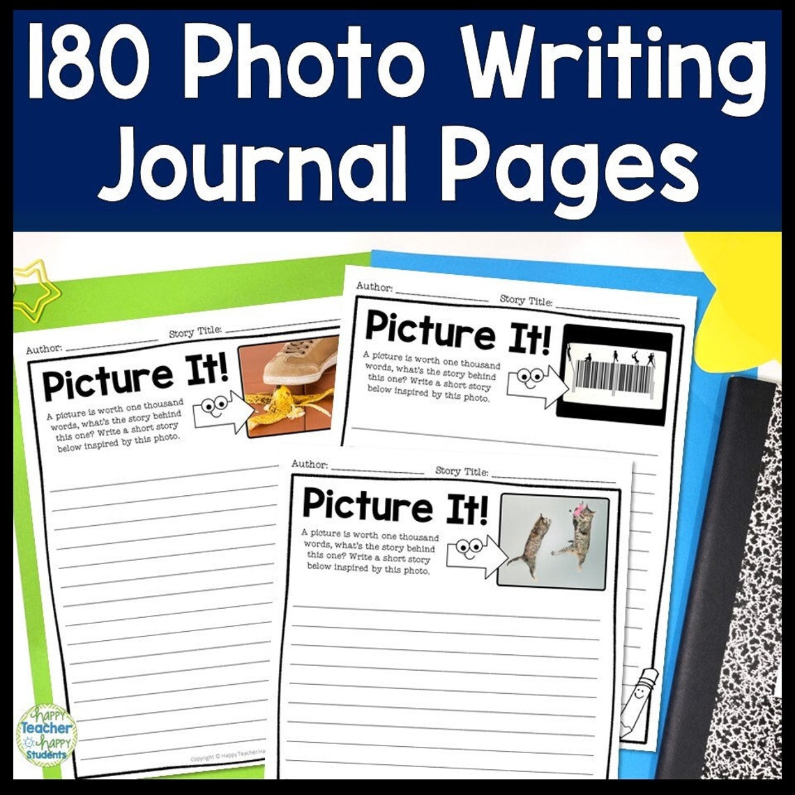 Daily Journal Prompts 180 Silly Photos for Daily Journal Writing ...