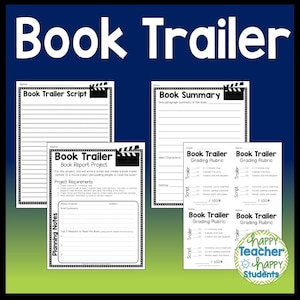 Book Trailer Book Report | Book Trailer Project | Make Video or Skit ...