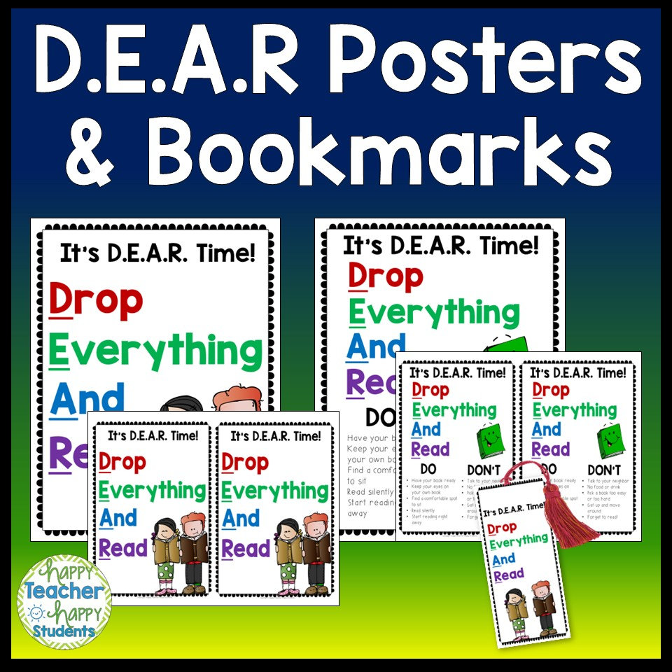 DEAR Time Poster: Drop Everything and Read Poster, Directions ...