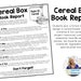 Cereal Box Book Report Template, Fun Book Project for Elementary ...